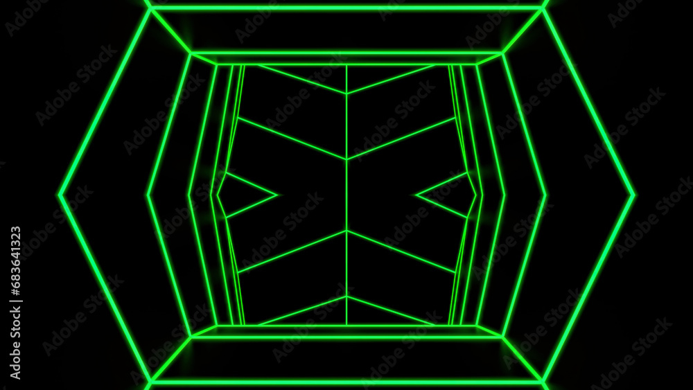 Abstract neon narrow lines, minimalistic geometric background. Design ...