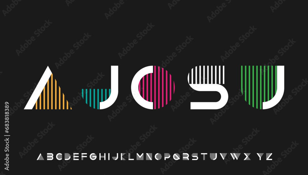 modern stylish typography capital alphabet letter logo design Stock ...
