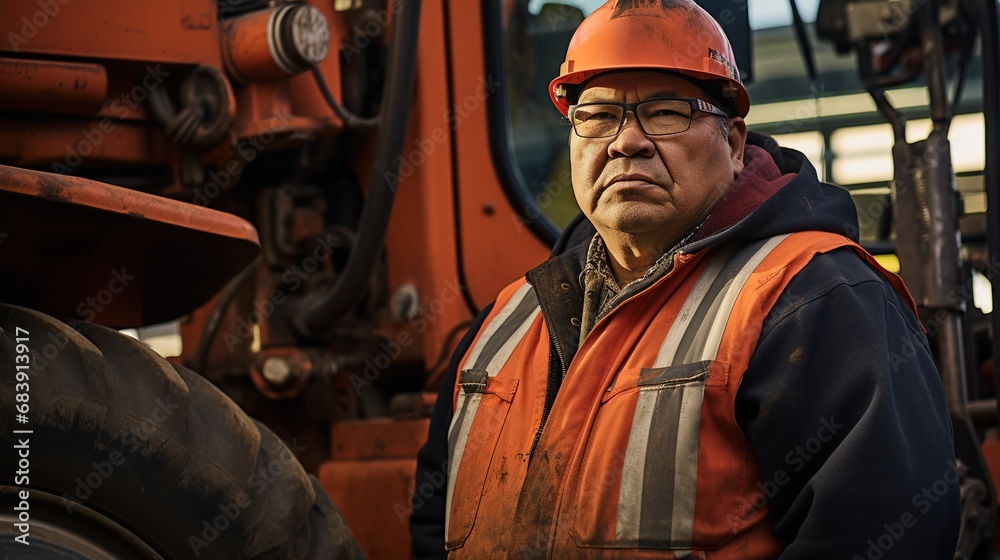 Native American indigenous mechanical engineer working on Industry ...
