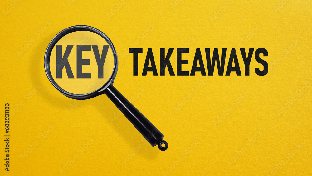 Key takeaways are shown using the text Stock Photo | Adobe Stock