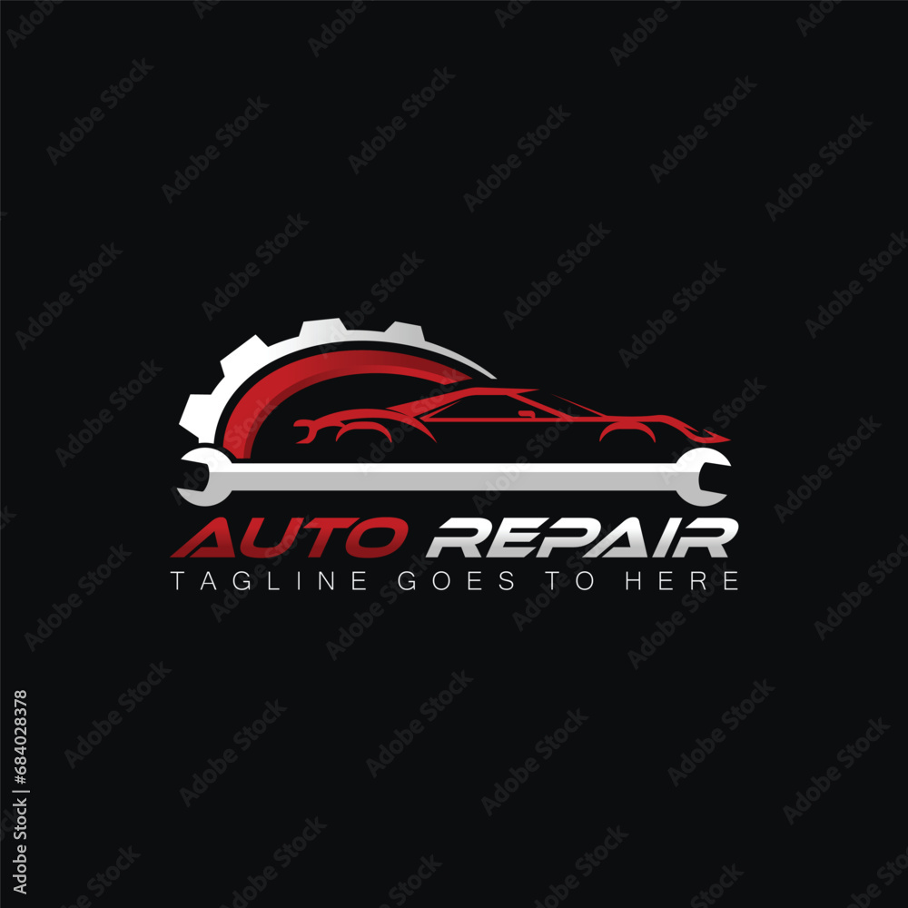 Auto repair car service logo Stock Vector | Adobe Stock
