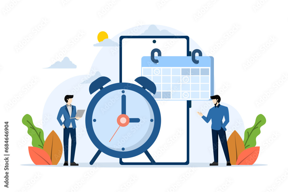 business time management concept, time organization efficiency. Project ...