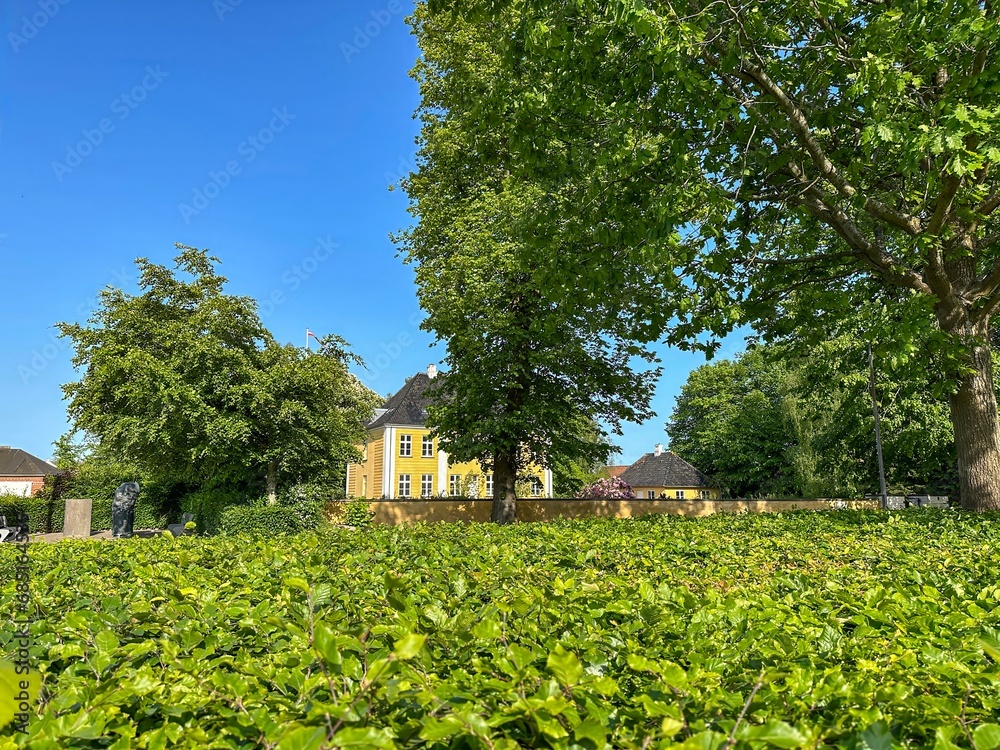 Hiking around Gråsten castle lake - Gråsten in the Jutland region of ...