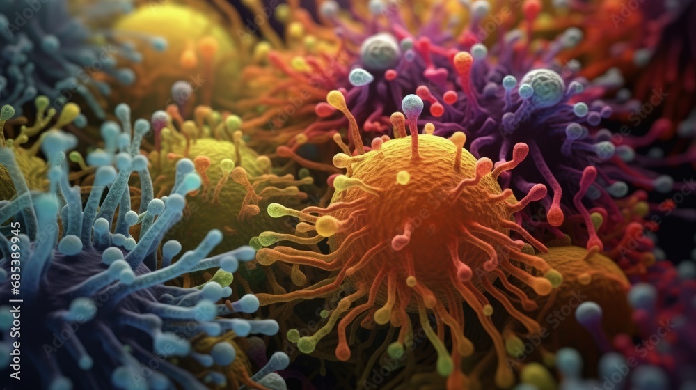 Bacteria, microscopic unicellular organisms, microorganism, under ...