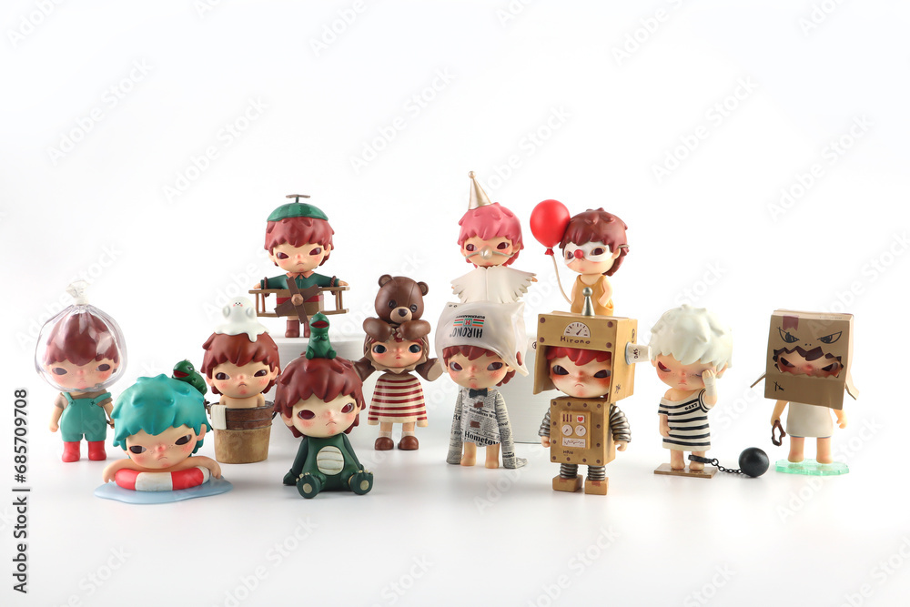 Photo Stock art toys Hirono version 2 collection from Pop Mart blind ...