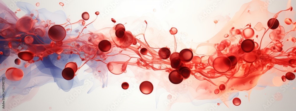 Blood cell red 3d background vein flow platelet wave cancer medicine ...