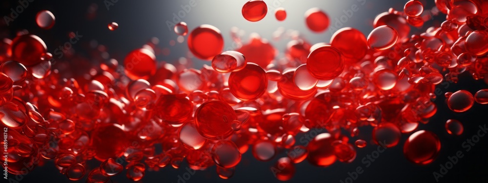 Blood cell red 3d background vein flow platelet wave cancer medicine ...