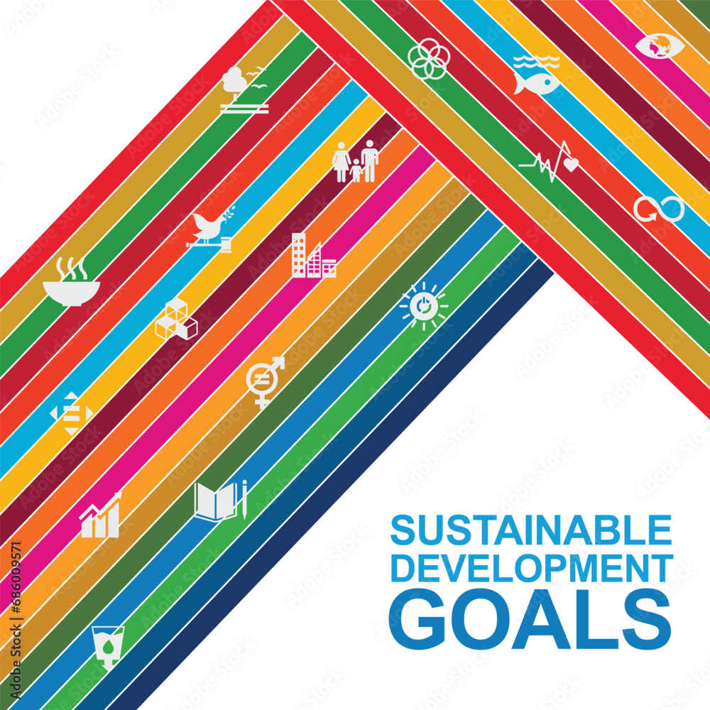 เวกเตอร์ Stock Sustainable Development Goals (SDGs) | Adobe Stock