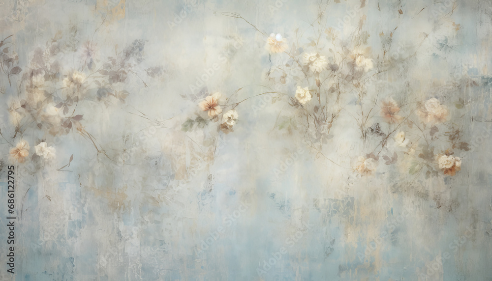 Distressed watercolor floral wallpaper background Stock Illustration ...