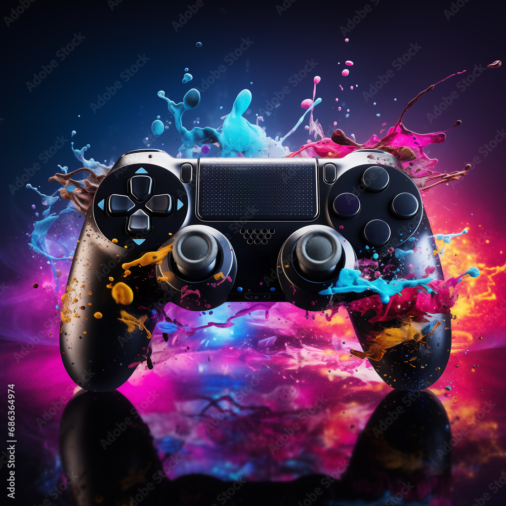 The best gaming wallpaper background Stock Illustration | Adobe Stock