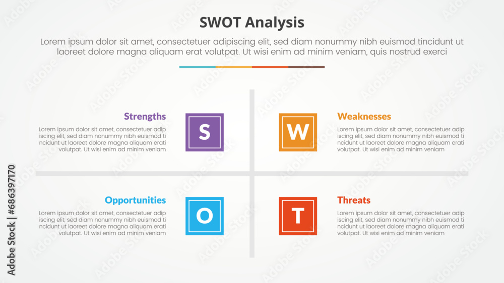 swot business framework strategic template infographic concept for ...