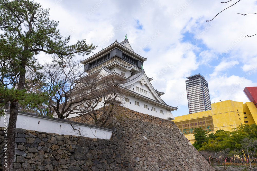 Foto de Stock Kokura Castle is a Japanese castle in Kitakyushu, in ...