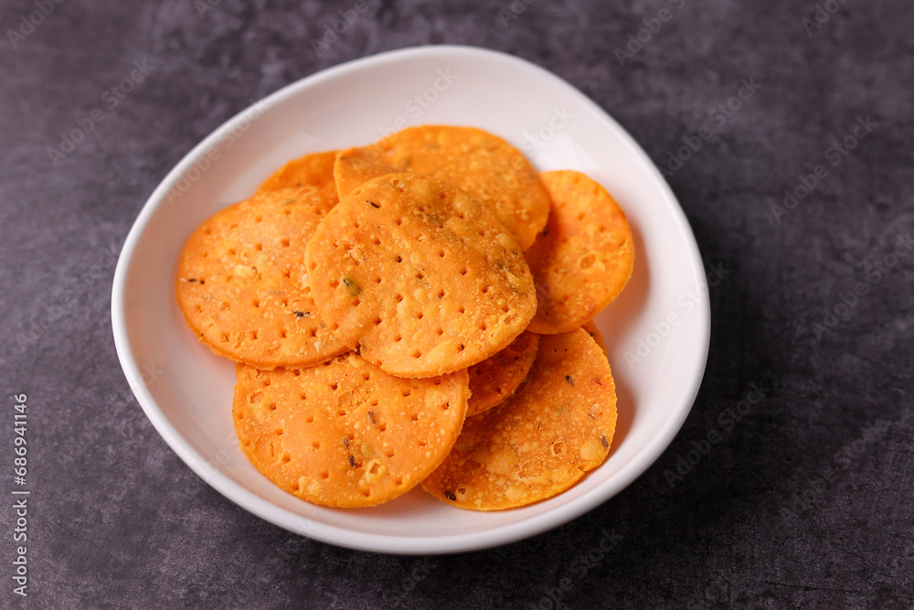 Thattai Nippattu Chekkalu south Indian deep fried snack made with rice ...
