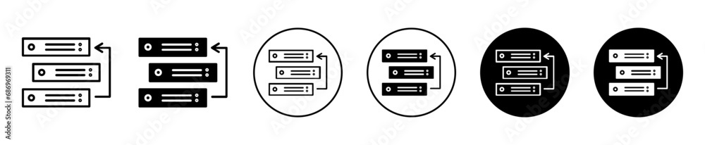 Backlog icon. agile or agility scrum system process model symbol set ...