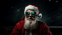 Serious Santa On Green Free Stock Photo - Public Domain Pictures