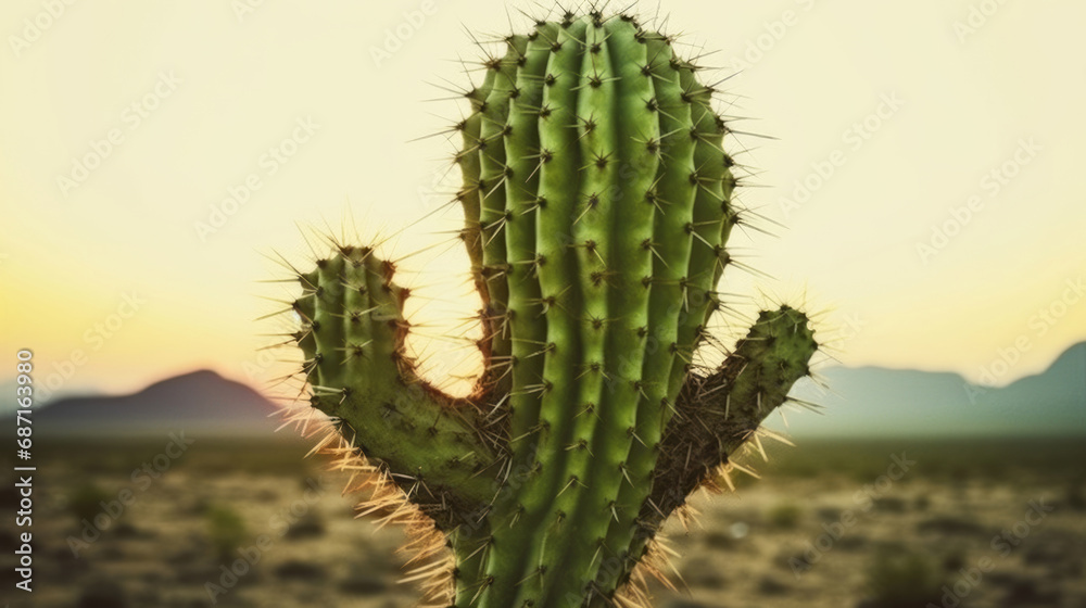 Cactus in the form of a human body. Anthropomorphic cactus with arms ...