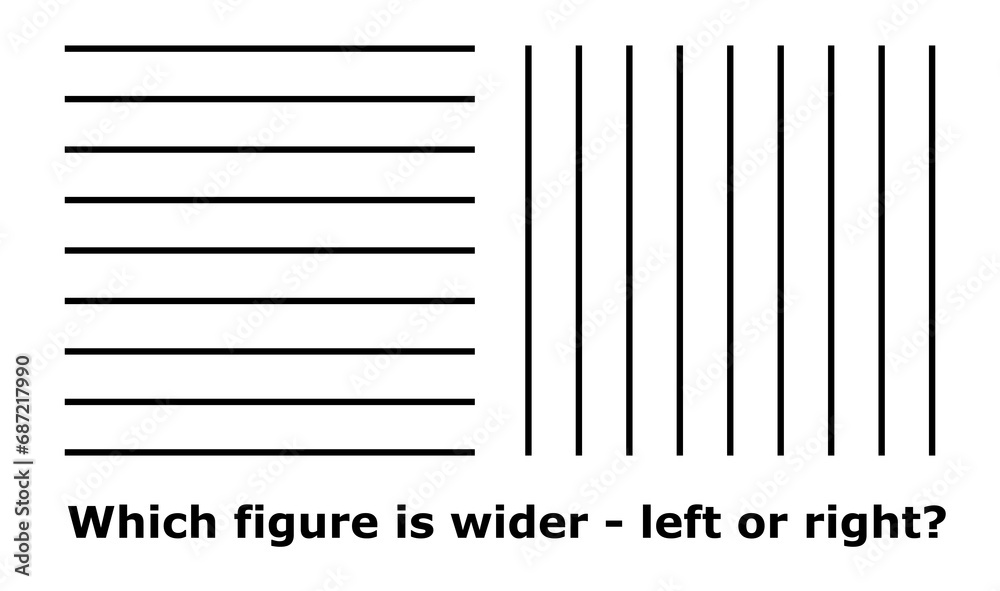 Optical illusion vector illustration. Puzzle. School. Brain teaser ...