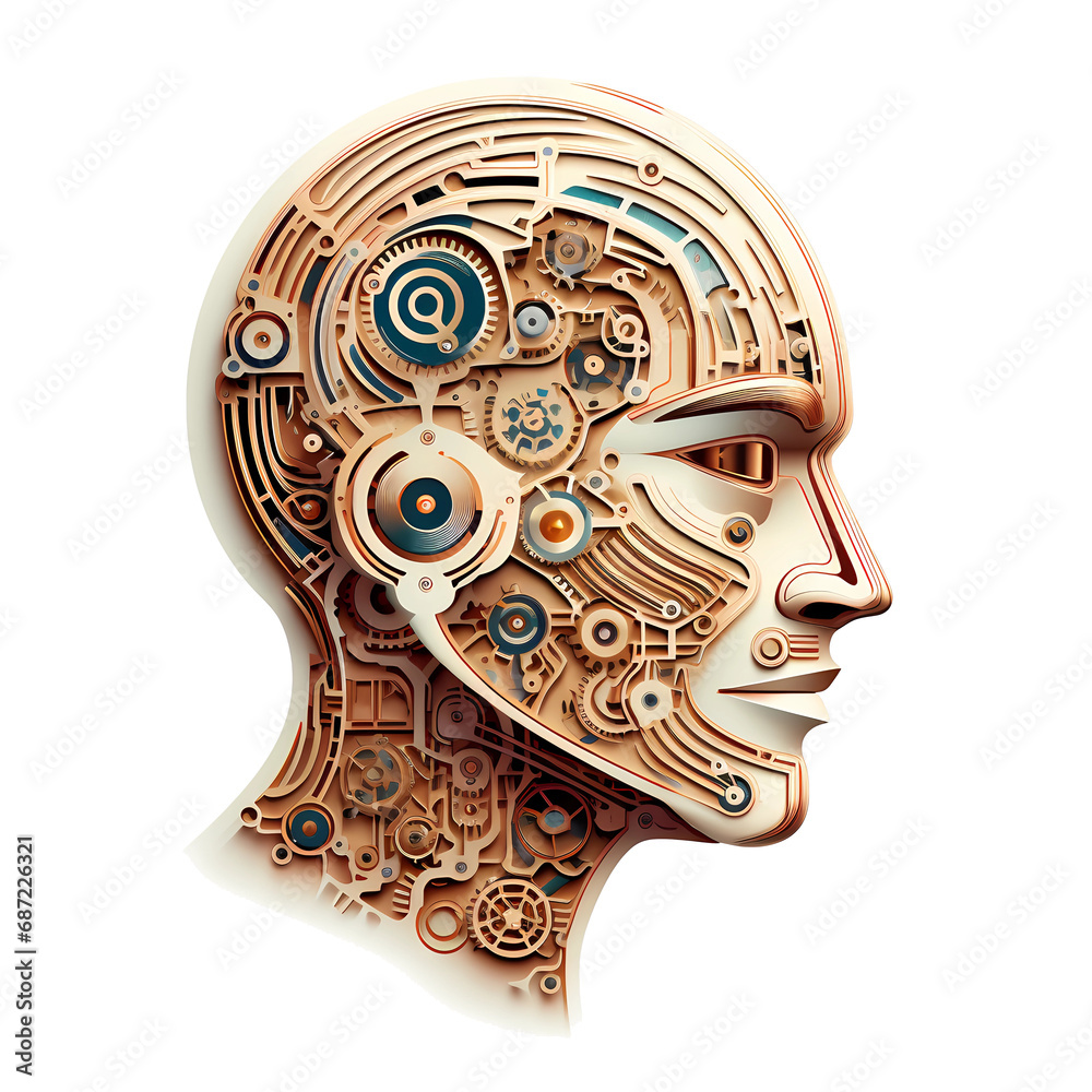 AI Symbols: Abstract, Futuristic Design Elements with Isolated ...