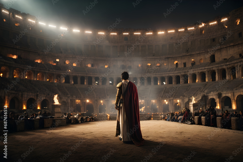 Epic Coliseum Scene, Ancient Rome, Romans Stock Illustration | Adobe Stock