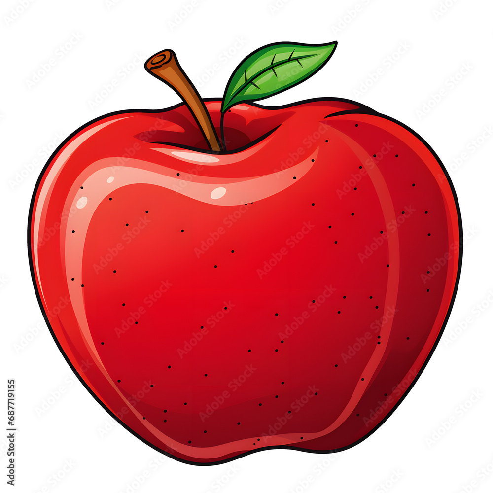Ilustrace apple clipart, fruits clipart, healthy lifestyle, summer ...