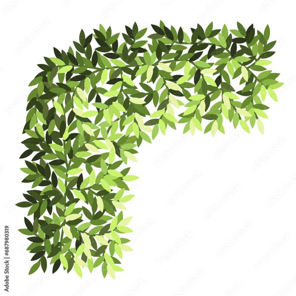 Bush for architectural floor plans. Entourage design. Top view tree for ...