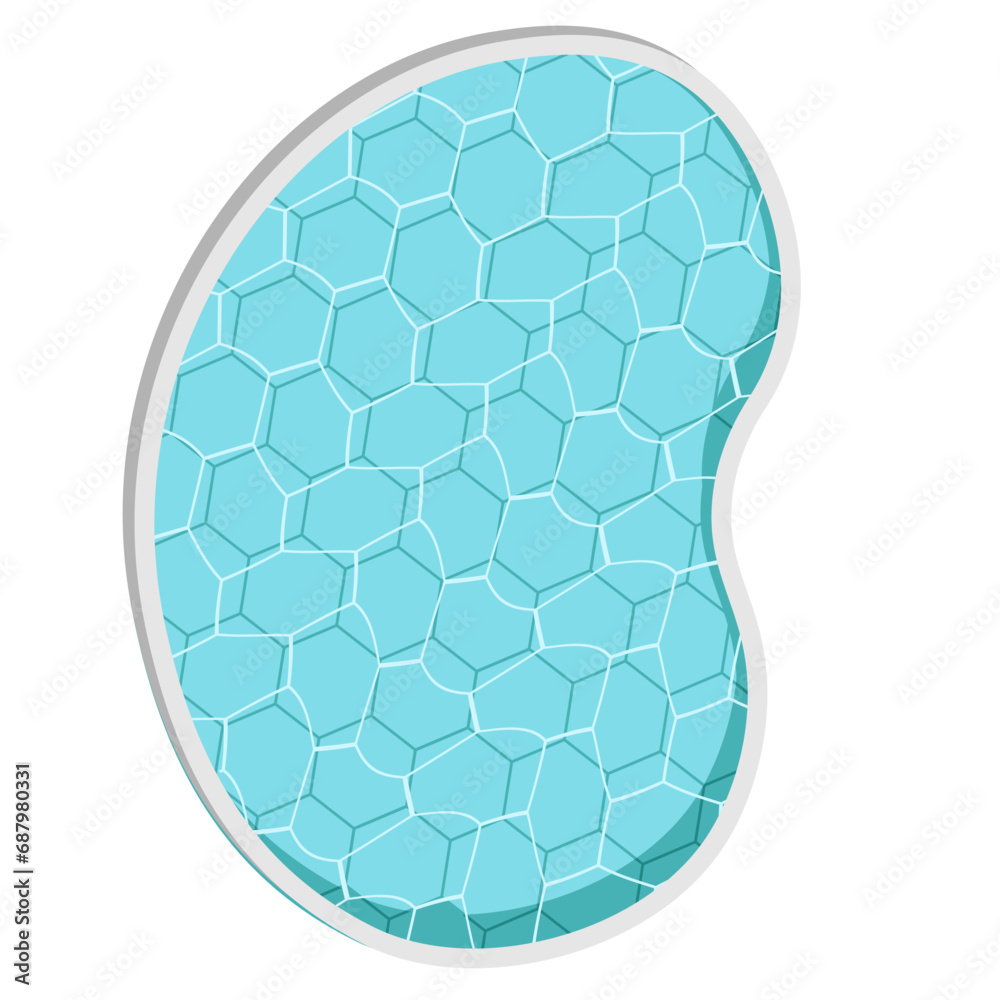 Pool for architectural floor plans. Entourage design. Top view element ...