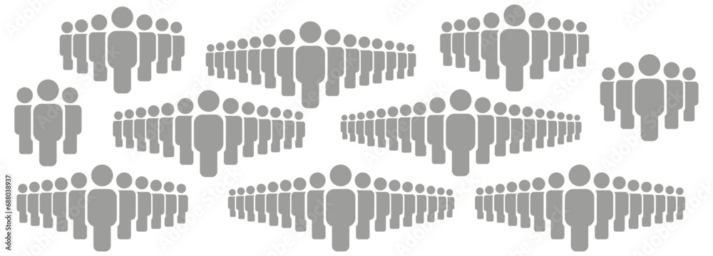 Vector flat illustration. Avatar, user profile, gender neutral ...