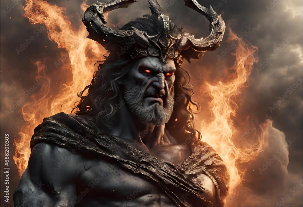 Hades King of the Underworld God of the Dead Realistic Fantasy Portrait ...