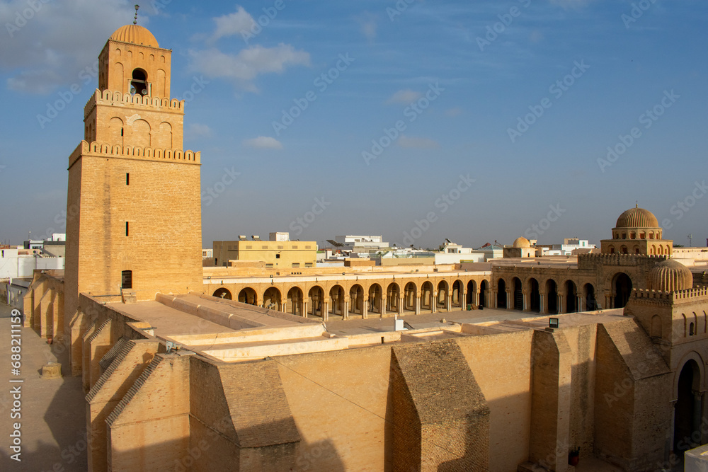 The Great Mosque of Kairouan in Tunisia, North Africa. UNESCO World ...