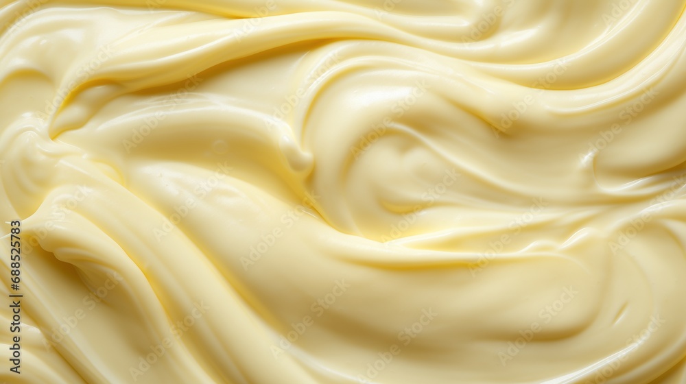 Mayonnaise sauce texture on whole background, close up Stock Photo ...