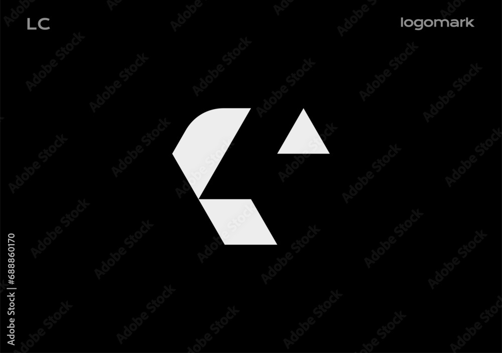 Logomark LC, a minimalistic marvel, the logomark symbolizes simplicity ...