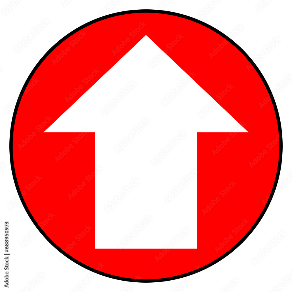 Directional Arrow Floor Symbol Sign, Vector Illustration, Isolate On ...