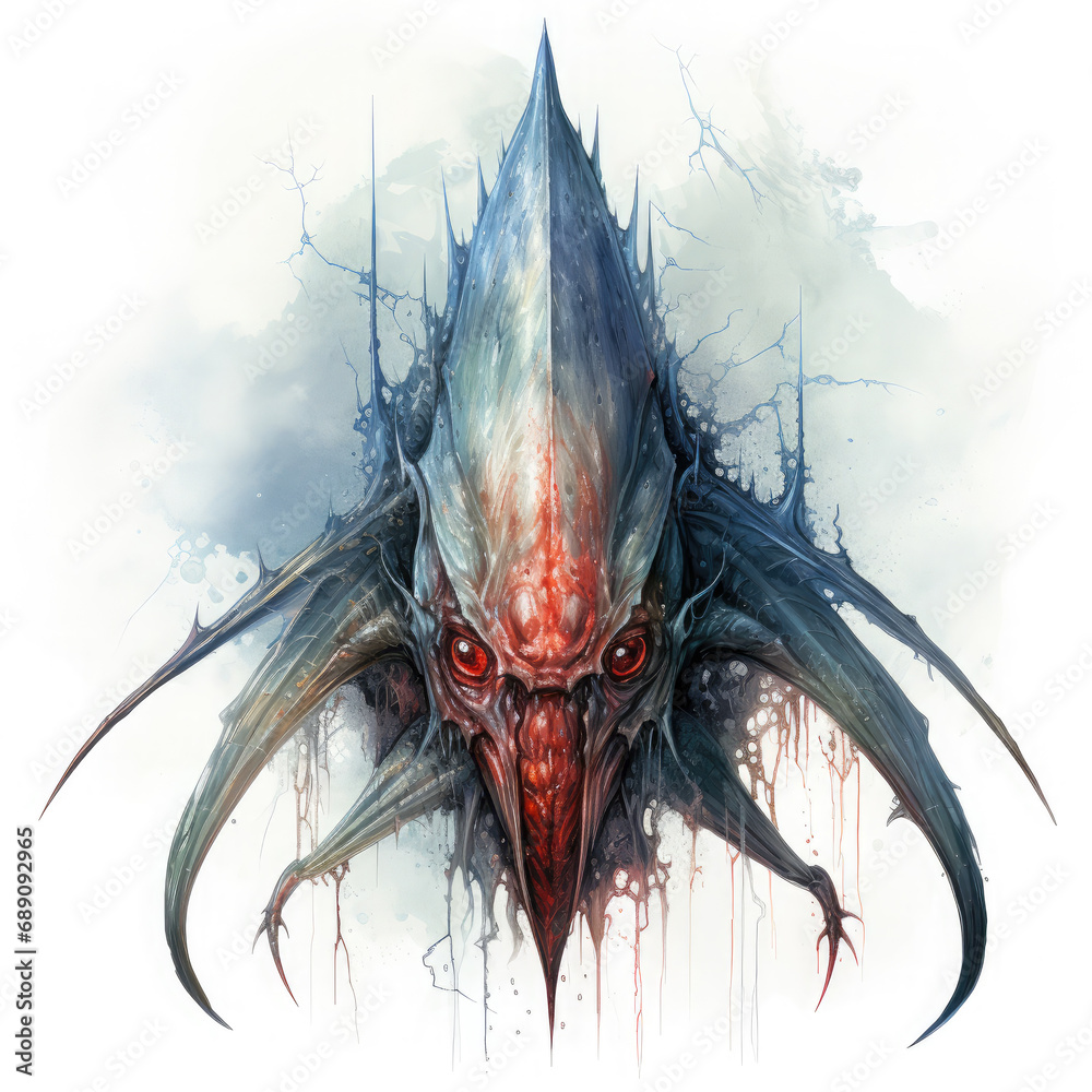 Waterco Vampire Squid Clipart illustration Generative Ai Stock ...