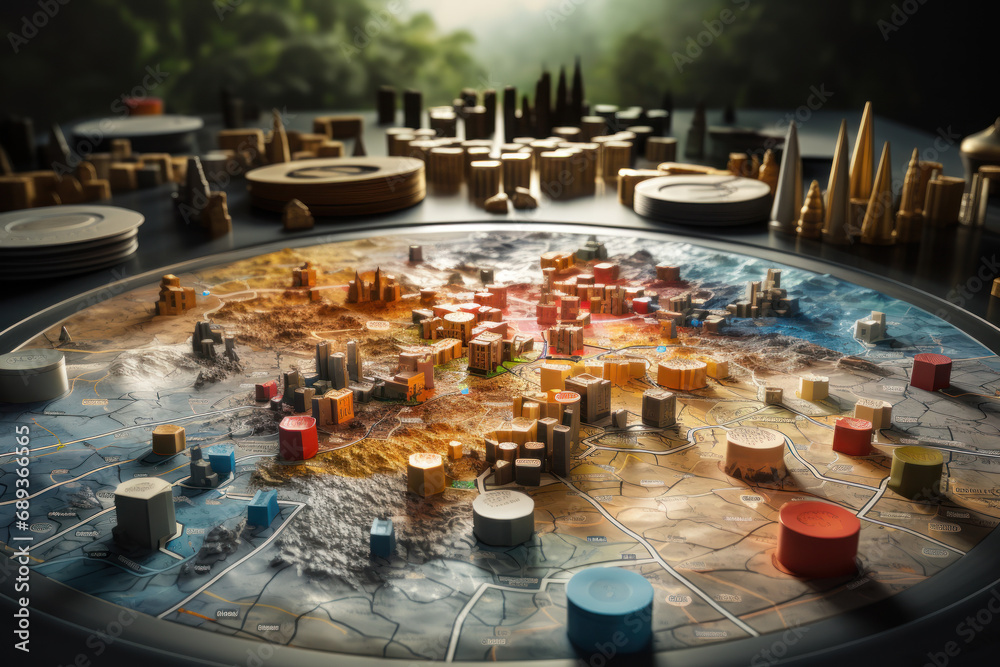 A roadmap unfolding with various paths and intersections, embodying the ...