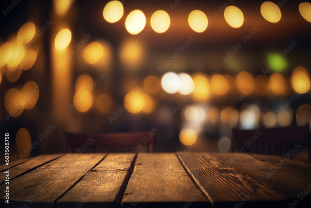 Empty wood table for product display in blur background of admirable ...