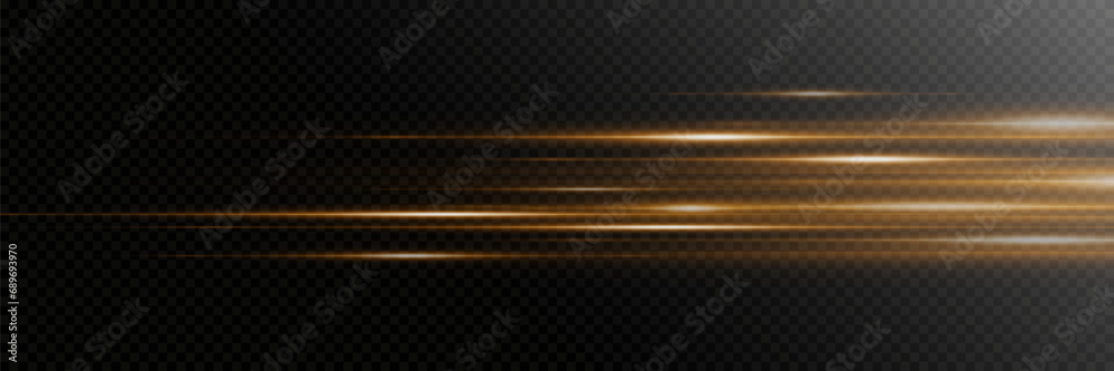 Motion light effect. Light line speed and flare effect. On a ...