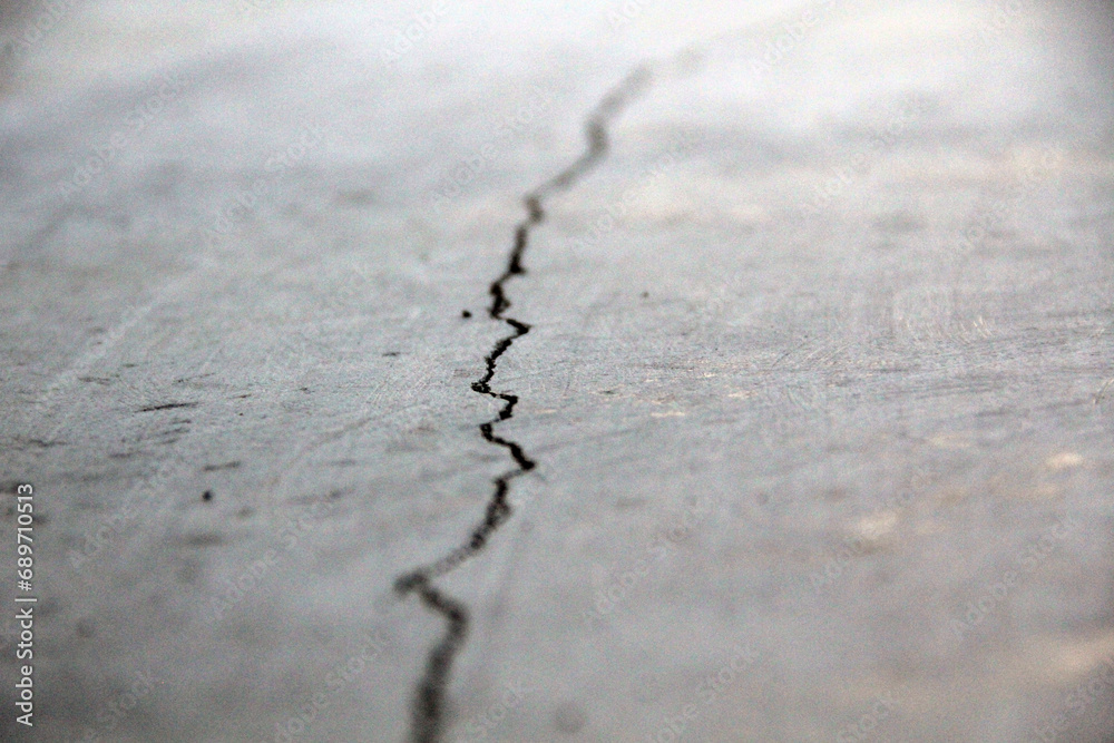 Cracked Broken Concrete Pavement Stock Photo | Adobe Stock