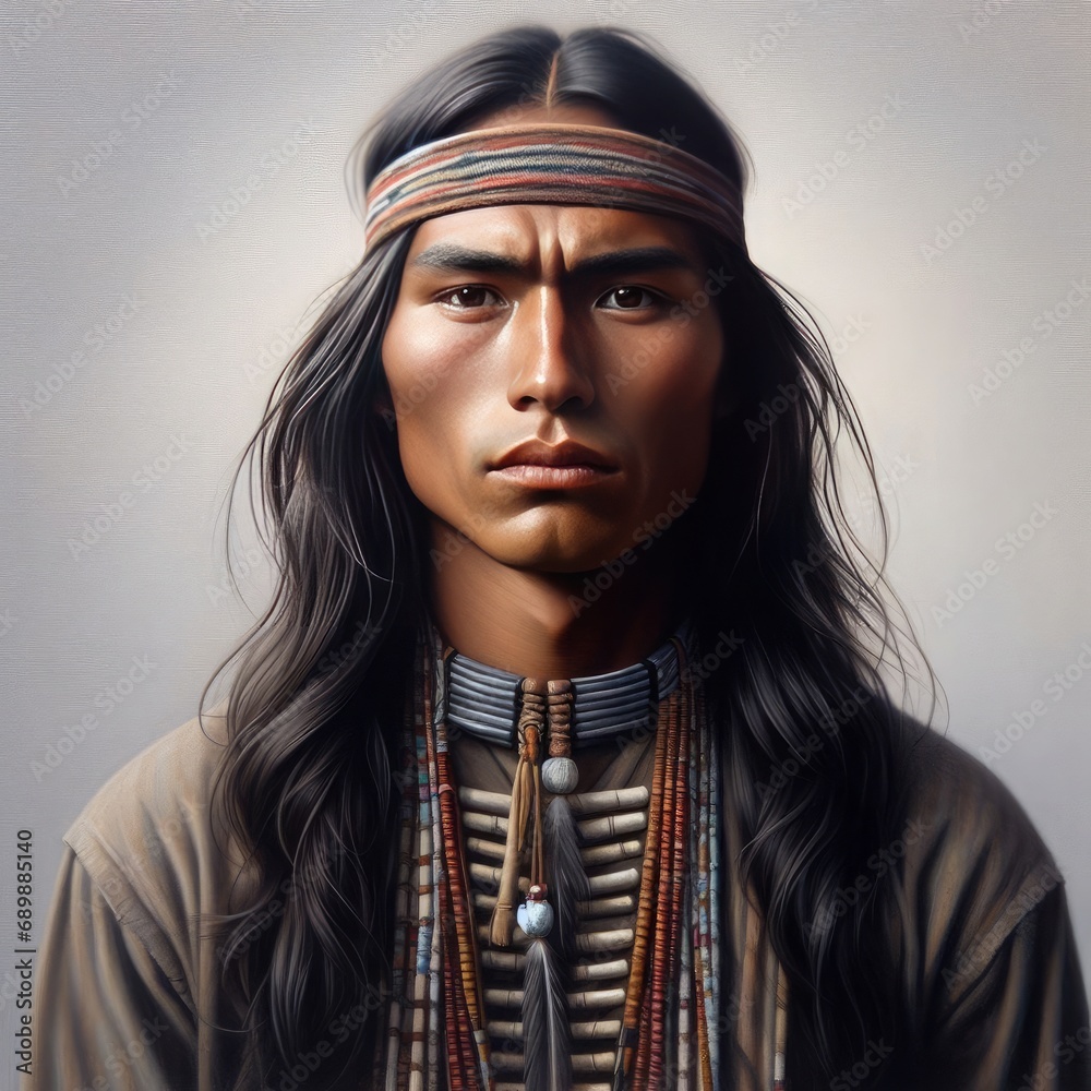 Illustration Stock Native American, Apache Tribe, Indigenous Culture, American Indian, Tribal ...