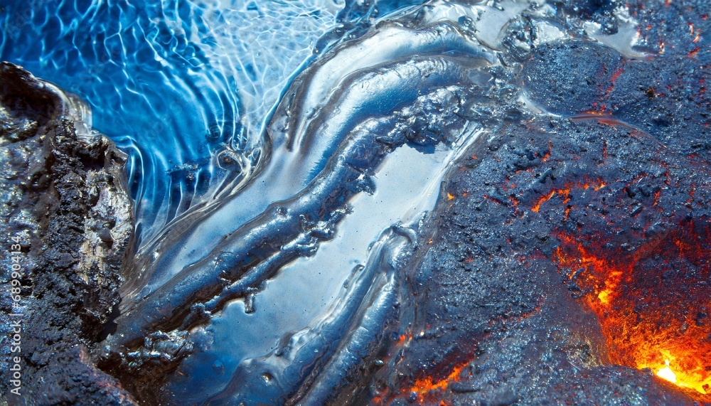 Textura de Magma artística, dinámica con oro líquido, contraste visual ...