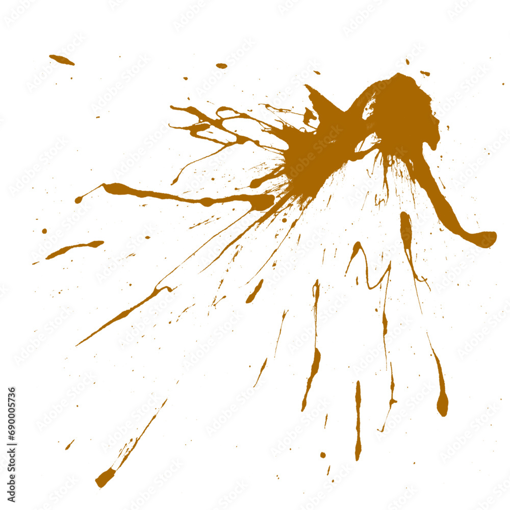 Coffee, chocolate, liquid stains isolated on transparent background ...