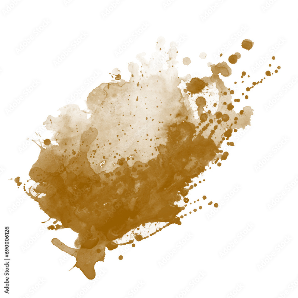 Coffee, chocolate, liquid stains isolated on transparent background ...
