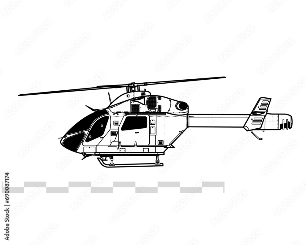 MD Helicopters MD 900 Explorer. Light utility helicopter with NOTAR ...