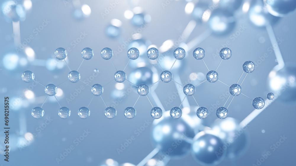 perfluorooctanesulfonic acid molecular structure 3d, flat model, pfos ...