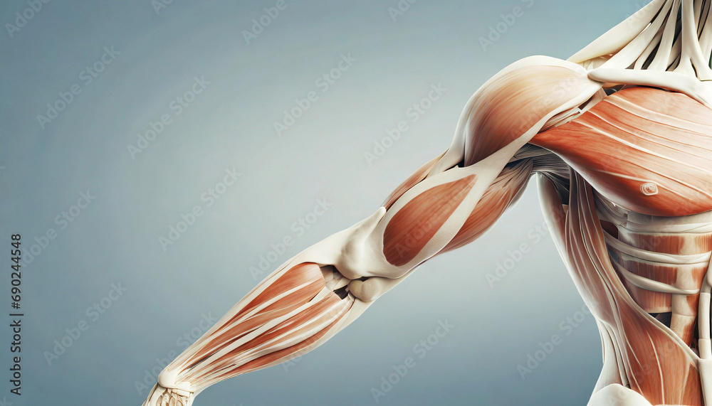 Visual Exploration of the Muscular System of Human Anatomy. Generative ...
