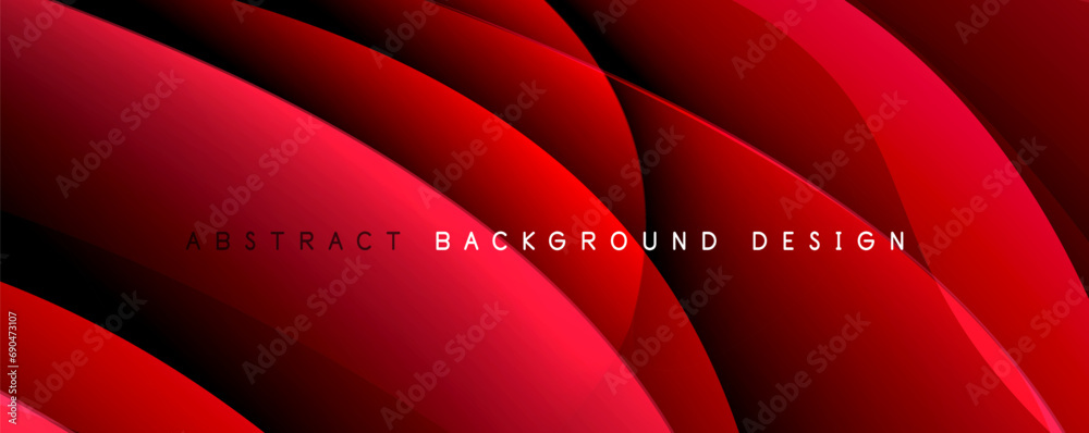 Simple fluid color gradient abstract background with dynamic wave line ...