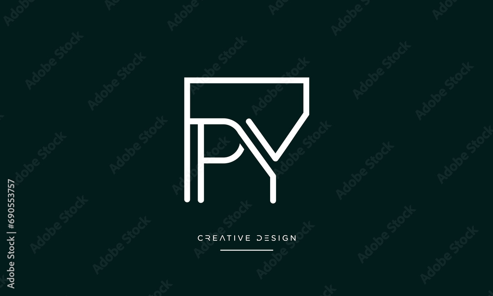 PY or YP Alphabet letters icon logo monogram Stock Vector | Adobe Stock