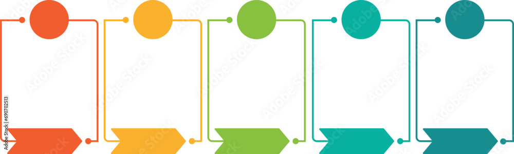 Infographic timeline design template. Modern vector illustration ...