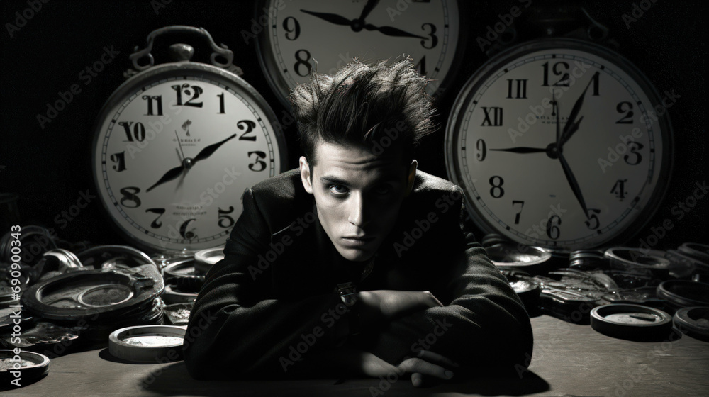 Stock-Illustration „chronomentrophobia: a detailed, ultra-realistic ...