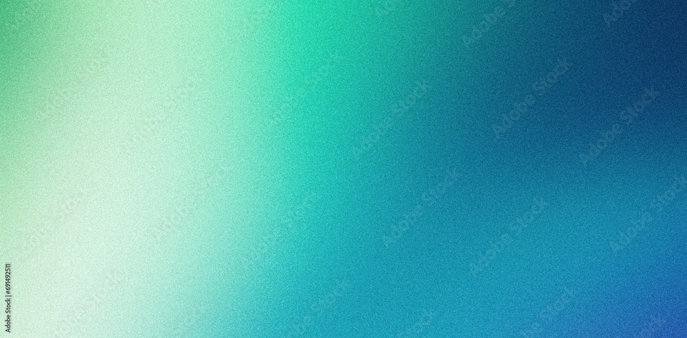 Teal green blue grainy color gradient background glowing noise texture ...