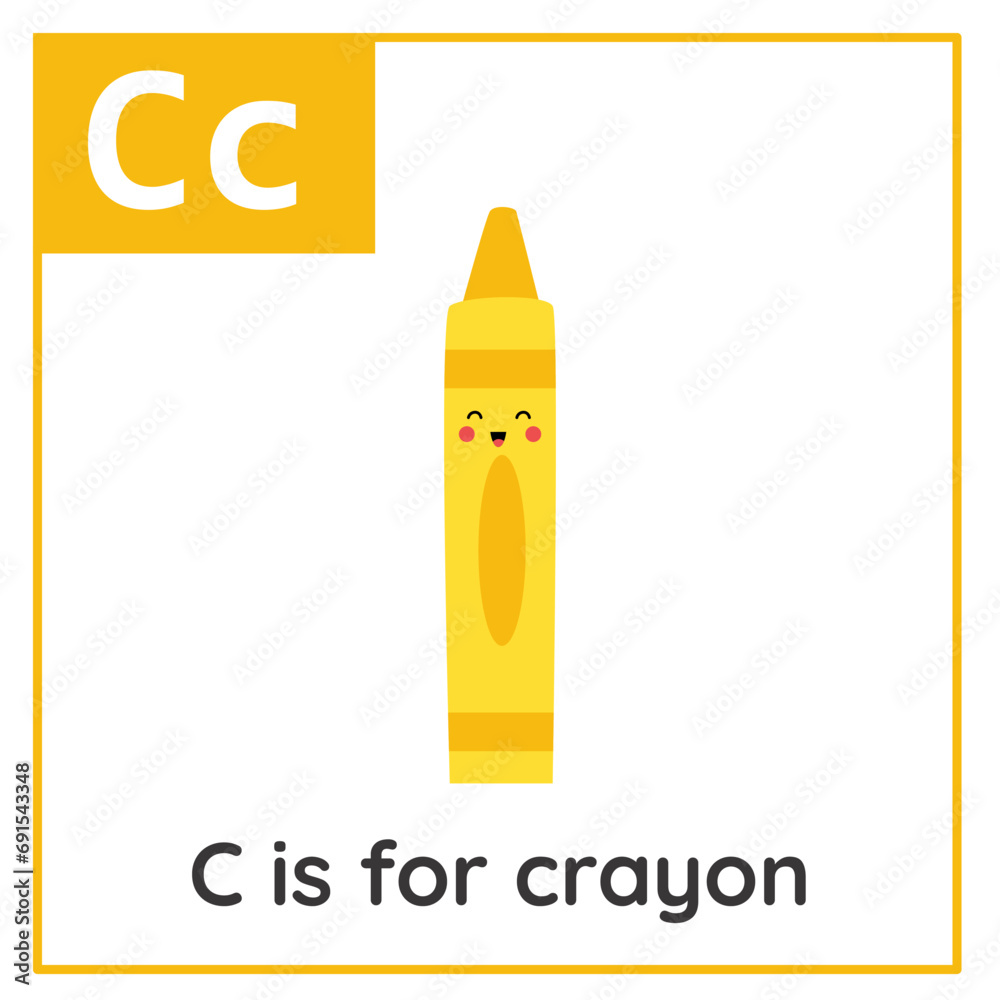 Learning English alphabet for kids. Letter C. Back to school. Worksheet ...